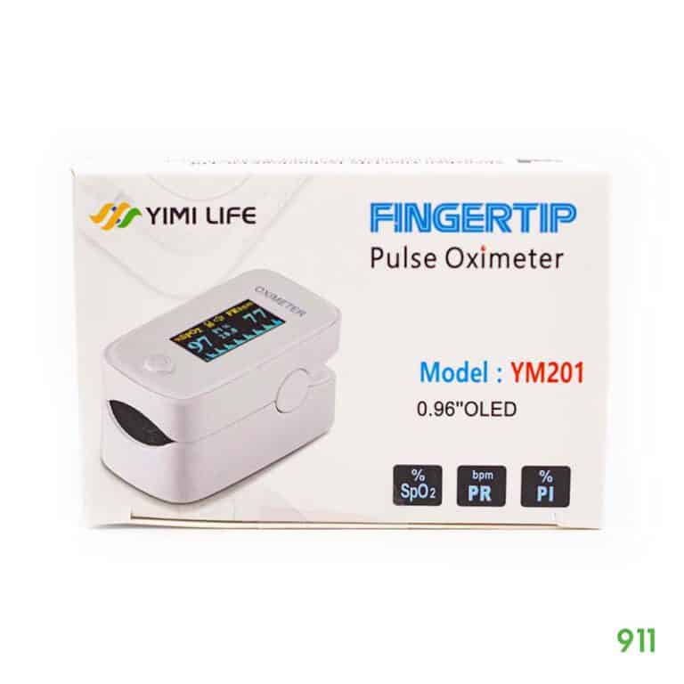 เครื่องวัดออกซิเจน ปลายนิ้ว Yimi Life Fingertip Pulse Oximeter รุ่น YM201 | 911DRUGSTORE