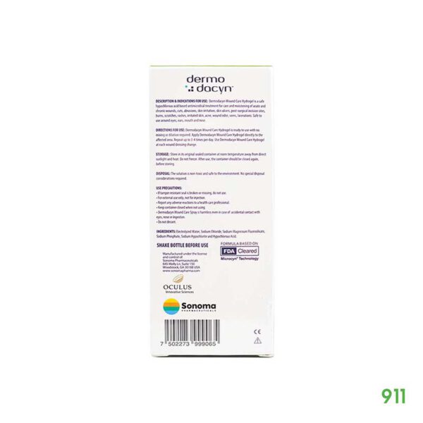 เดอร์โมดาซิน วูนด์ ไฮโดรเจล Dermodacyn Wound Hydrogel | 911DRUGSTORE