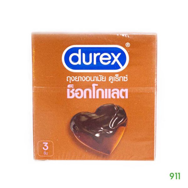ถุงยางอนามัย ดูเร็กซ์ ช็อกโกแลต Durex Chocolate | 911DRUGSTORE